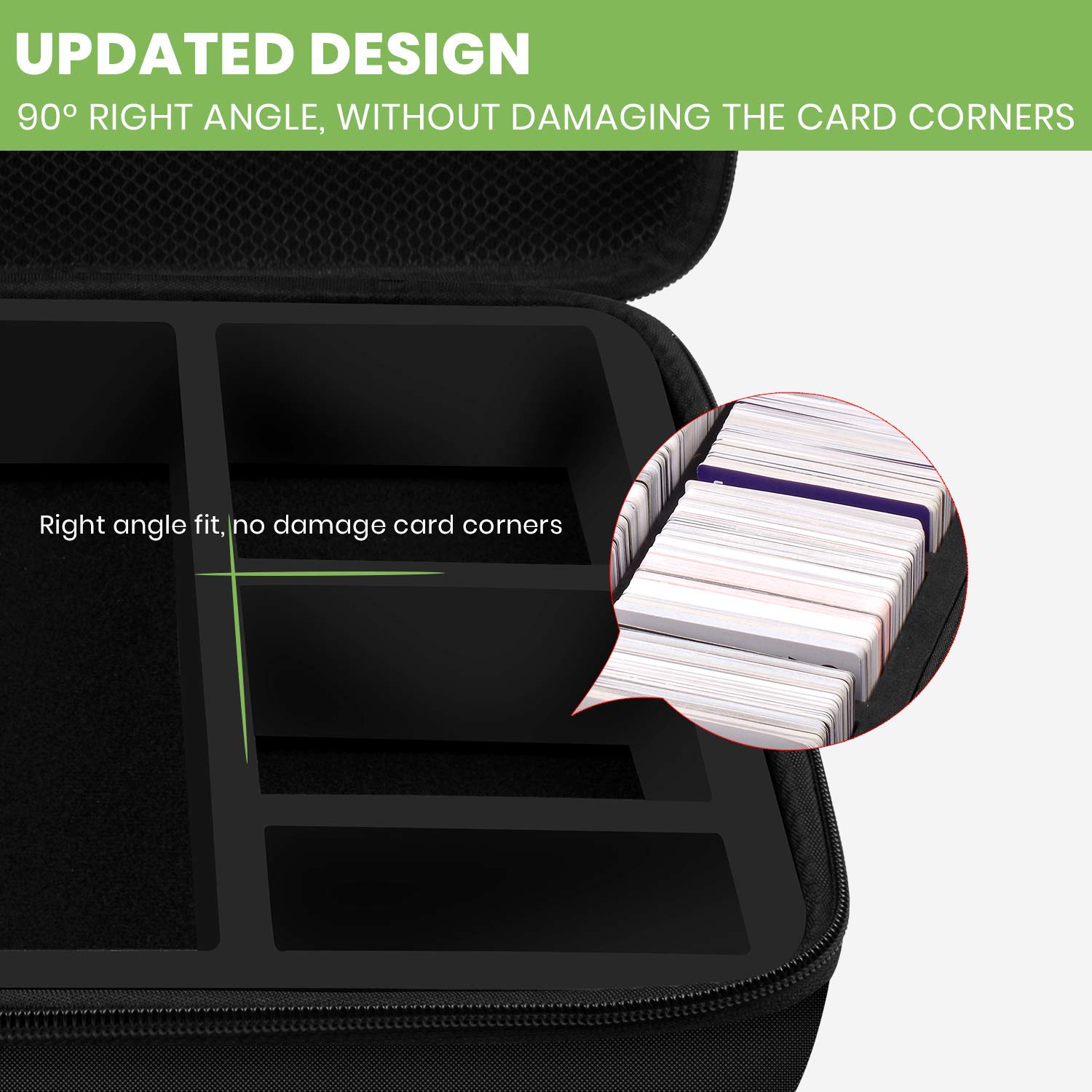 2000+ Card Game Case Holder for Cards Against Humanity/for Magic The Gathering Board & Expansions/for CAH/for MTG/for Deck Box/for Yugioh/Football/Topps Sports Card/for Kids Against Maturity (Black)