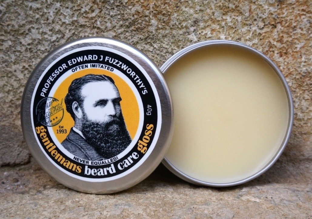 Beard Care Kit Professor Fuzzworthy Beard Conditioner Balm & Best Beard Shampoo Bar - All Natural Chemical Free - Organic Essential & Kunzea Oils - Tasmania Australia