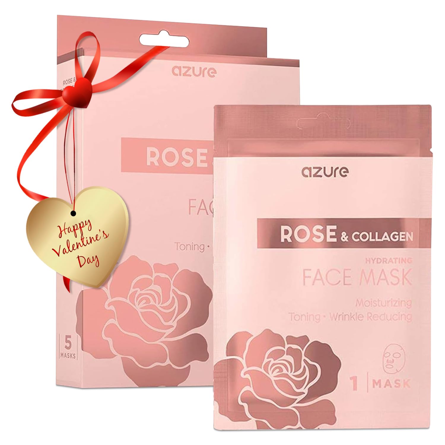Azure Cosmetics Skin Treatment Mask - Deeply Hydrates, Tightens and Smooths Dry Skin, Softens Wrinkles and Fine Lines, Radiant and Glowing Skin