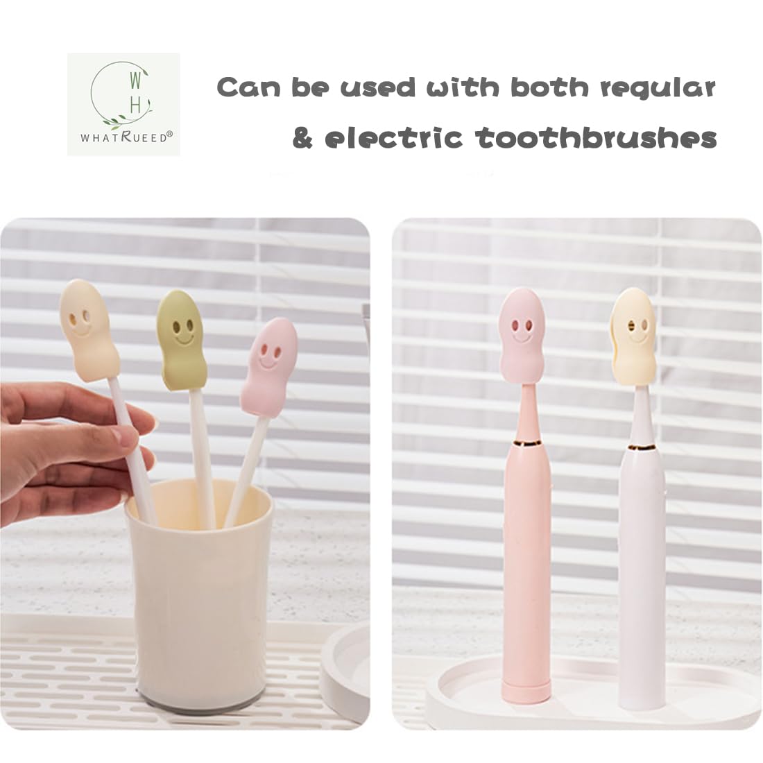 Travel Toothbrush Head Cover Case for Kids, Children Silicone Protector Cap, Dustproof Toothbrush Protect Case (Set of 8)