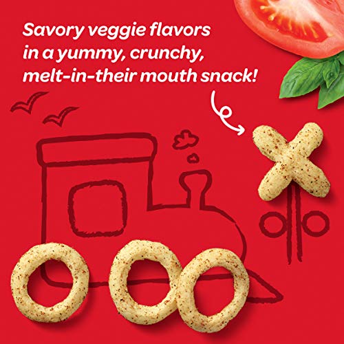 Happy Baby Organic Snackers Baked Grain Snack for Crawling Babies, Tomato and Basil, 1.5 Ounce (Pack of 6)