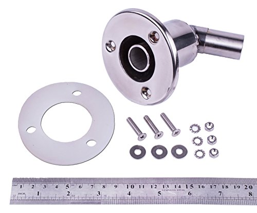 316L Stainless Steel Thru Hull Outlet/Exhaust Skin Fitting 1" inch 25 mm for Generator Heater