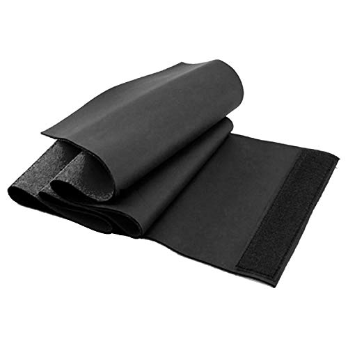 Aduro Waist Trainer for Men Women 12" Sweat Belt Waist Trimmer Stomach Slimming Body Shaper Exercise Equipment Adjustable Belt (Black)