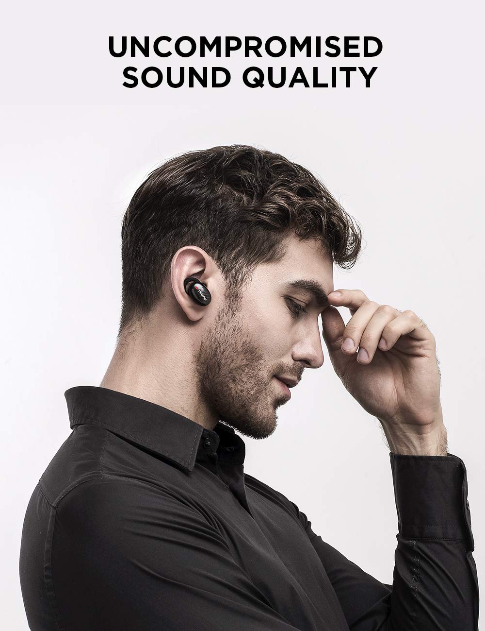 1MORE True Wireless Earbuds Active Noise Cancelling, Hi-Res ENC Bluetooth Earphone, THX Certified Wireless Charging Headphone, 15Mins Fast Charge, 65H