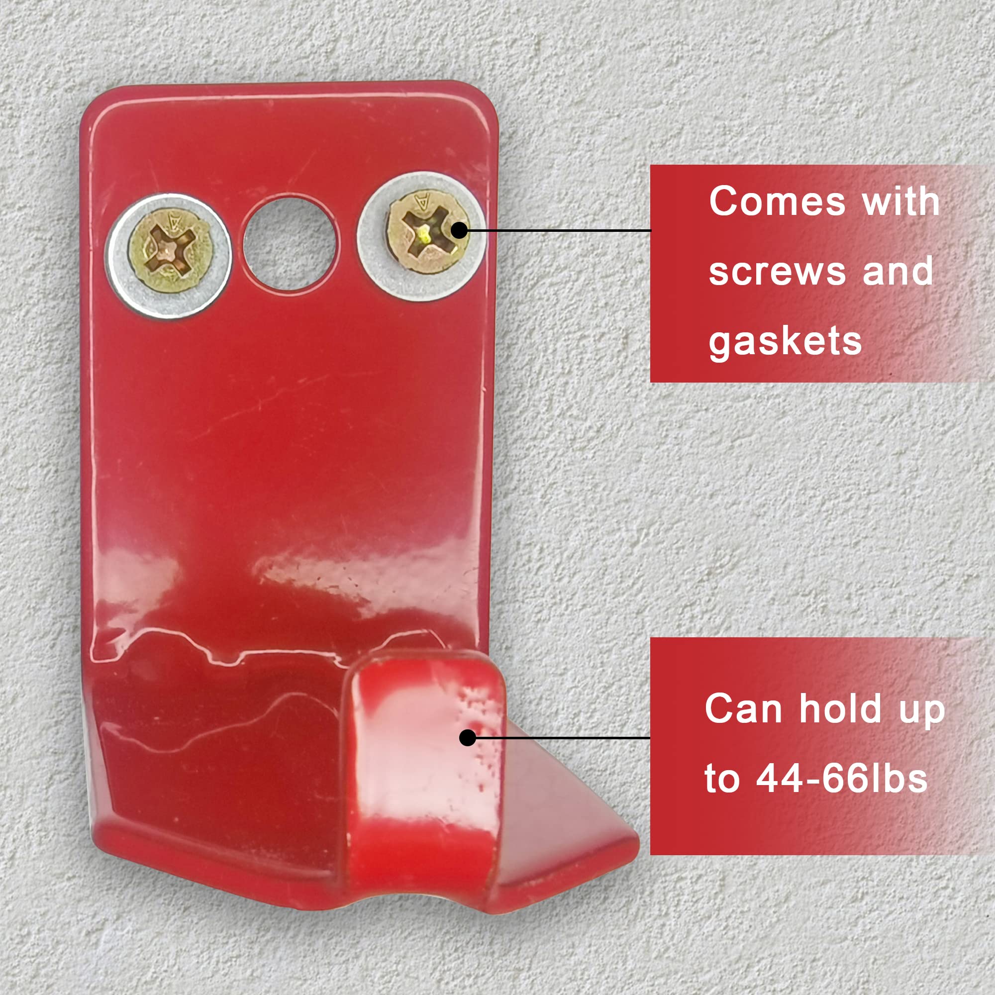 4 Pack of Fire Extinguisher Mount, Wall Hook, Fire Extinguisher Bracket up to 40 lbs Extinguishers, Suitable for Big and Small Fire Extinguisher, Holder for Dry Chemical and Water Extinguishers