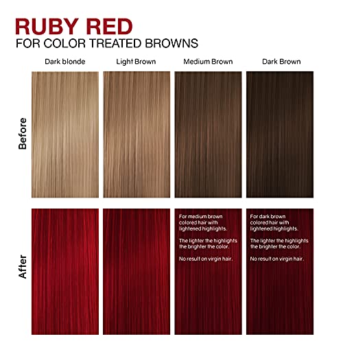 Celeb Luxury Gem Lites Ruby Red Colorditioner, Color Depositing Conditioner with Bondfix Bond Rebuilder, Semi Permanent Hair Colour Glaze, Maintains and Refreshes Red and Deep Red Tones