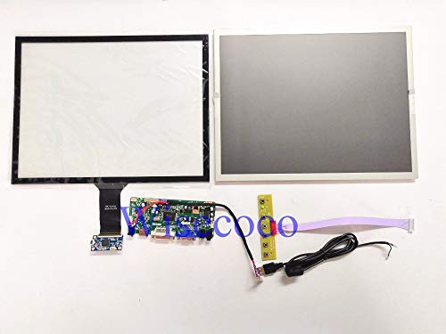 Lysee Mobile Phone LCD Screens - 15 Inch 1024768 IPS LCD Screen display Capacitive touch Panel With HDMI DVI VGA Audio LCD Controller Board LQ150X1LW94 - (Color: lcd with board)