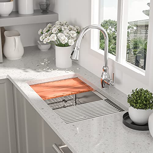 33 Inch Undermount Kitchen Sink - Beslend 33x19 Inch Undermount Sink Ledge Workstation Kitchen Sink Stainless Steel 16 Gauge 10 Inch Deep Single Bowl Kitchen Sink