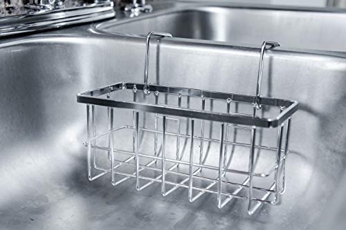 Heavy Duty Sink Caddy for Wet Dish Rag and Sponge Holder - Hang, Suction, or Counter Use - by Mary's House