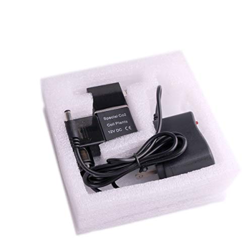 FZONE DC CO2 Solenoid Valve Aquarium CO2 System Regulator Magnetic Valve for Aquarium Fish Tank Water Plant Grass Grow Easy to Install