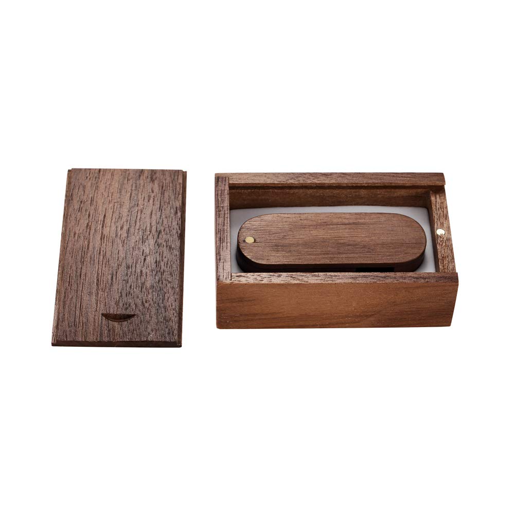 GARRULAX USB Flash Drive, Wooden 8GB / 16GB / 32GB USB2.0 USB Memory Stick Date Storage Pendrive Thumb Drive(32GB, Walnut Wood)
