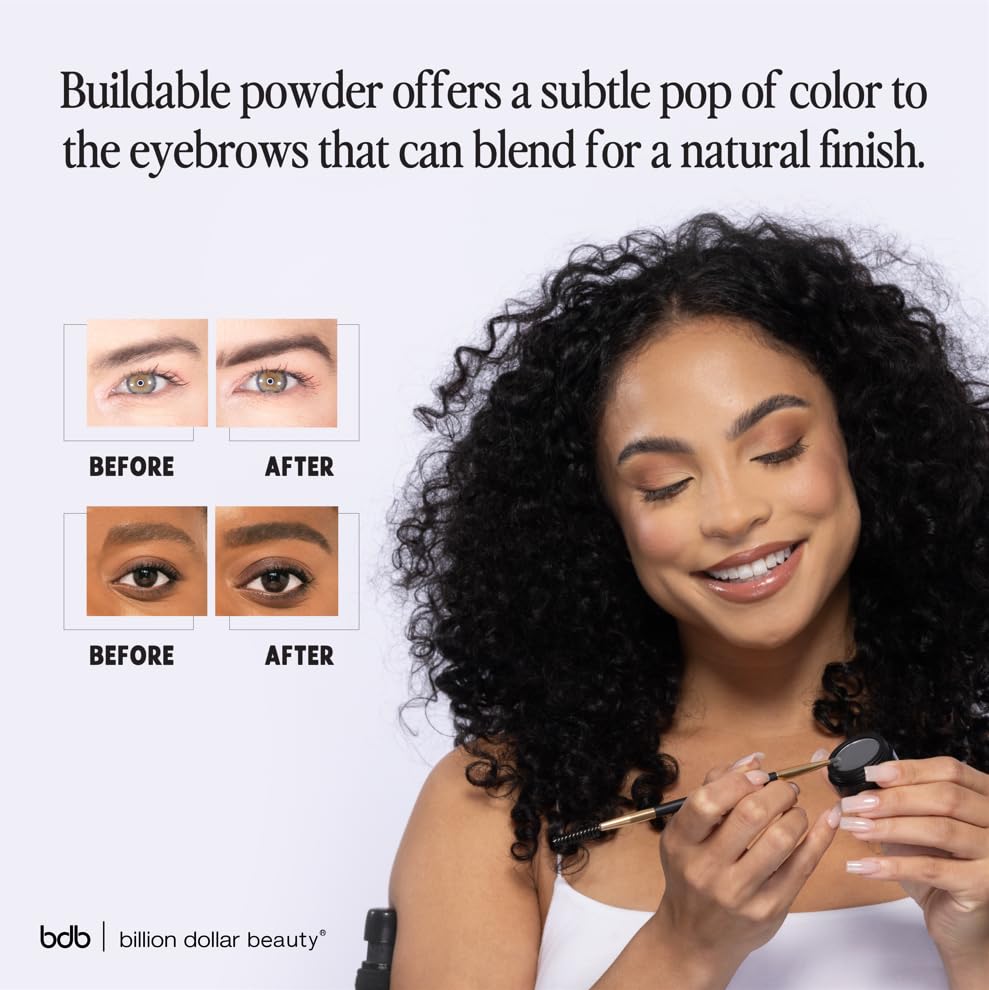 Billion Dollar Brows Eyebrow Powder in Taupe β Achieve Fuller, Fluffier Brows with Buildable Coverage, Velvet-Smooth Formula, Cruelty-Free & Vegan for a Natural, Soft Finish