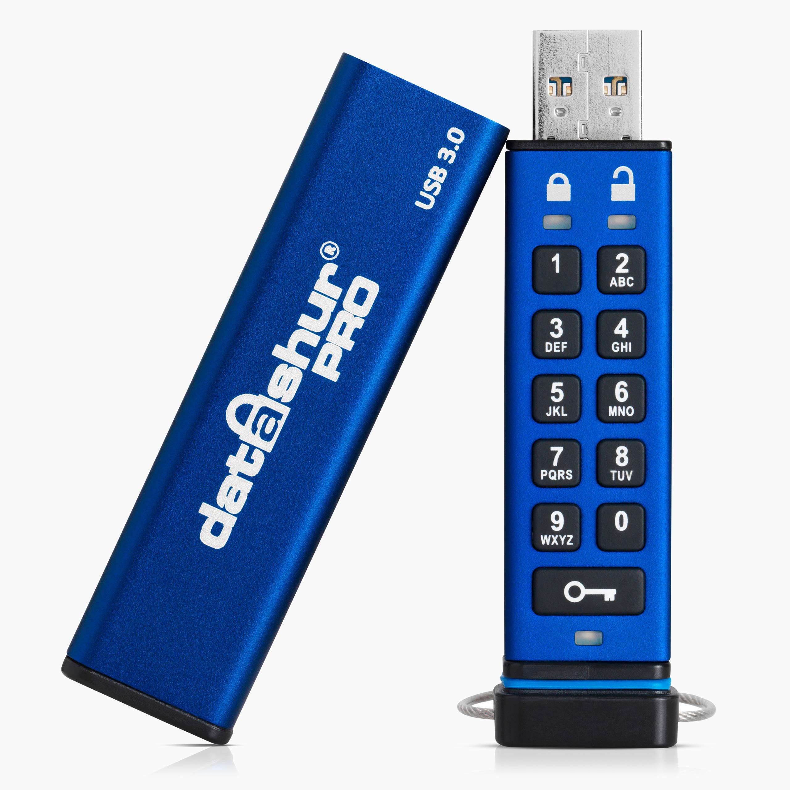 iStorage datAshur PRO 128 GB | Encrypted USB Memory Stick | FIPS 140-2 Level 3 Certified | Password protected | Dust/Water Resistant