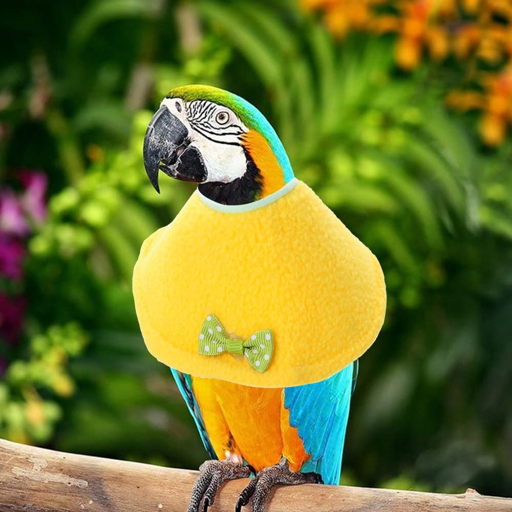 4 Pcs Adjustable Bird Cone Collar, Elizabethan Collar Parrots Protection Cover, Anti-bite Anti-Licking Wound Healing After Surgery Collar Cones(L)