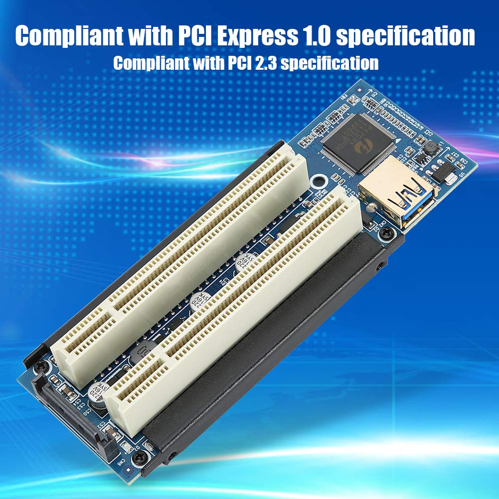 Eboxer PCI Express Network Card PCI E PCI X2 Adapter Card Set Parallel Port Network Card with USB3.0 Data Cable, PCI E × 1 × 4 × 8 × 16 Adapter Converter for Desktop PC