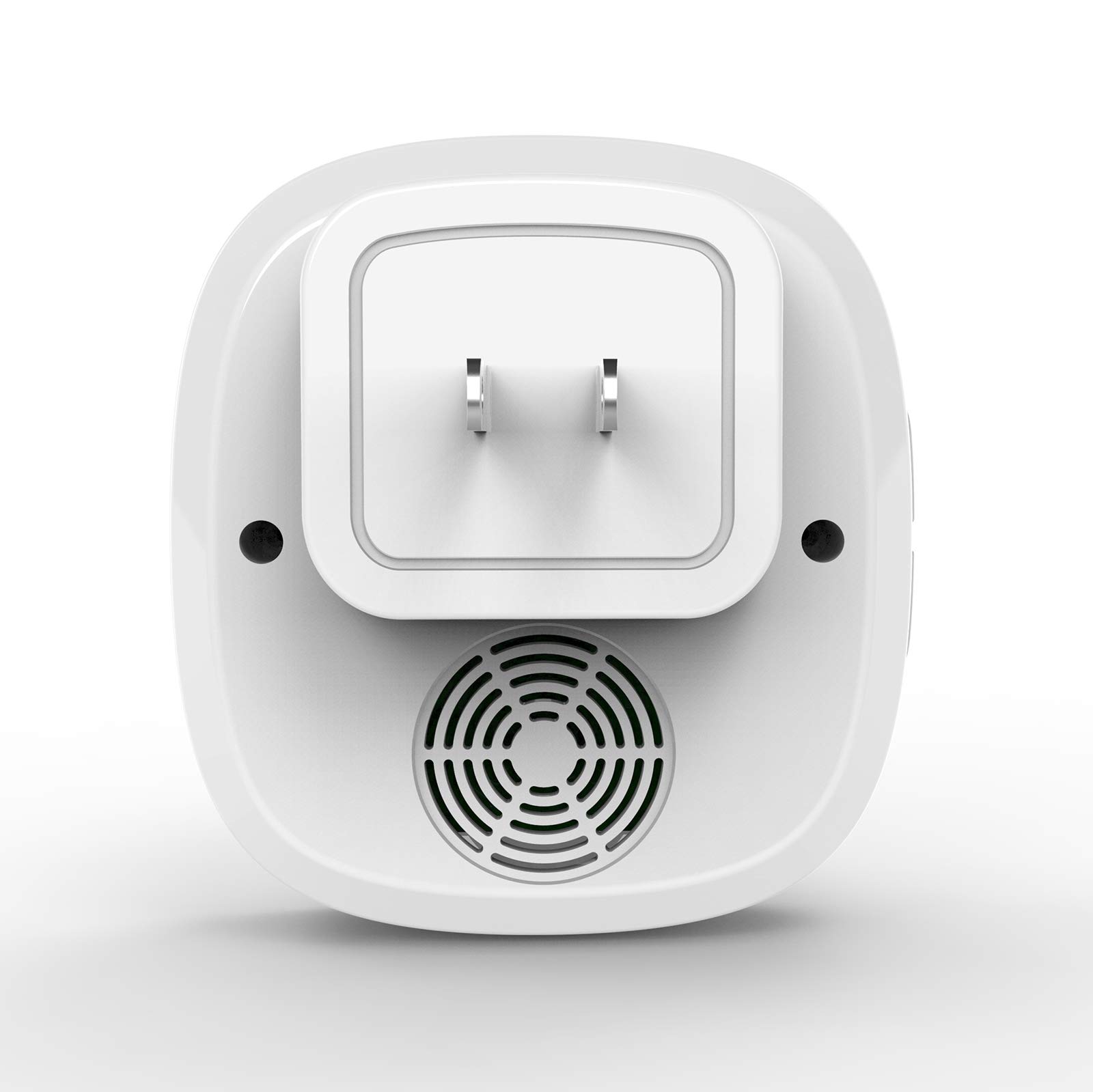 Extra Wireless Plug-in Receiver for HTZSAFE Wireless Alarms- Up to 32 Zones and 35 Optional Melodies- 4 Adjustable Volume Levels,White