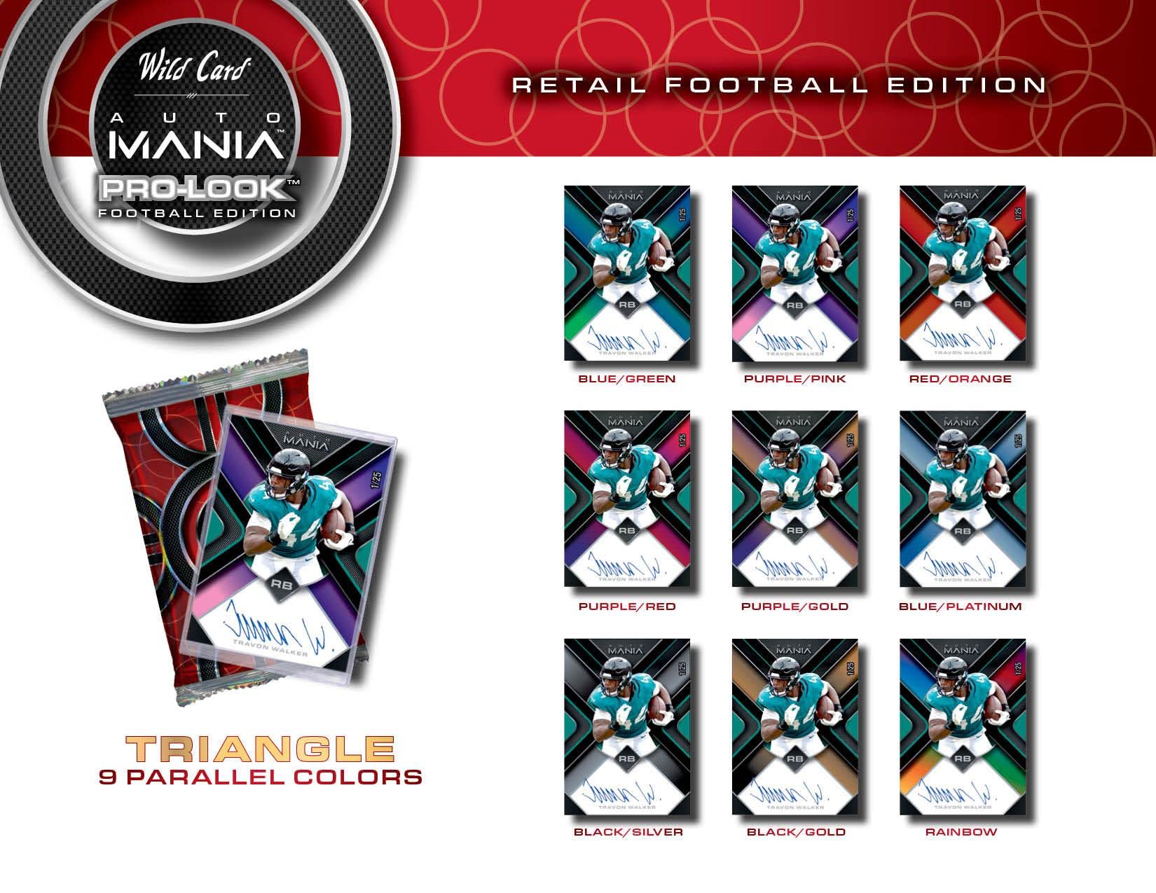 2022 Wild Card Auto Mania Pro Look Football Retail Edition Box Brock Purdy RC 4 Autographs Per Box