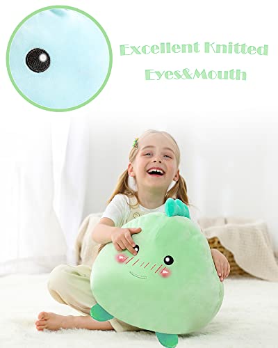 Binggle 20in Plush Dino Pillow Toys, Cute Stuffed Dinosaur Animal Doll Soft Plushies, Ideal Gift for Boys & Girls