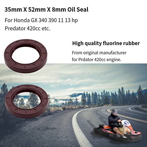 35X52X8mm Oil Seal for Honda Gx390 Gx340 Predator Champion Duromax Generac 420 389 439 459 cc 91201-ZE3-004