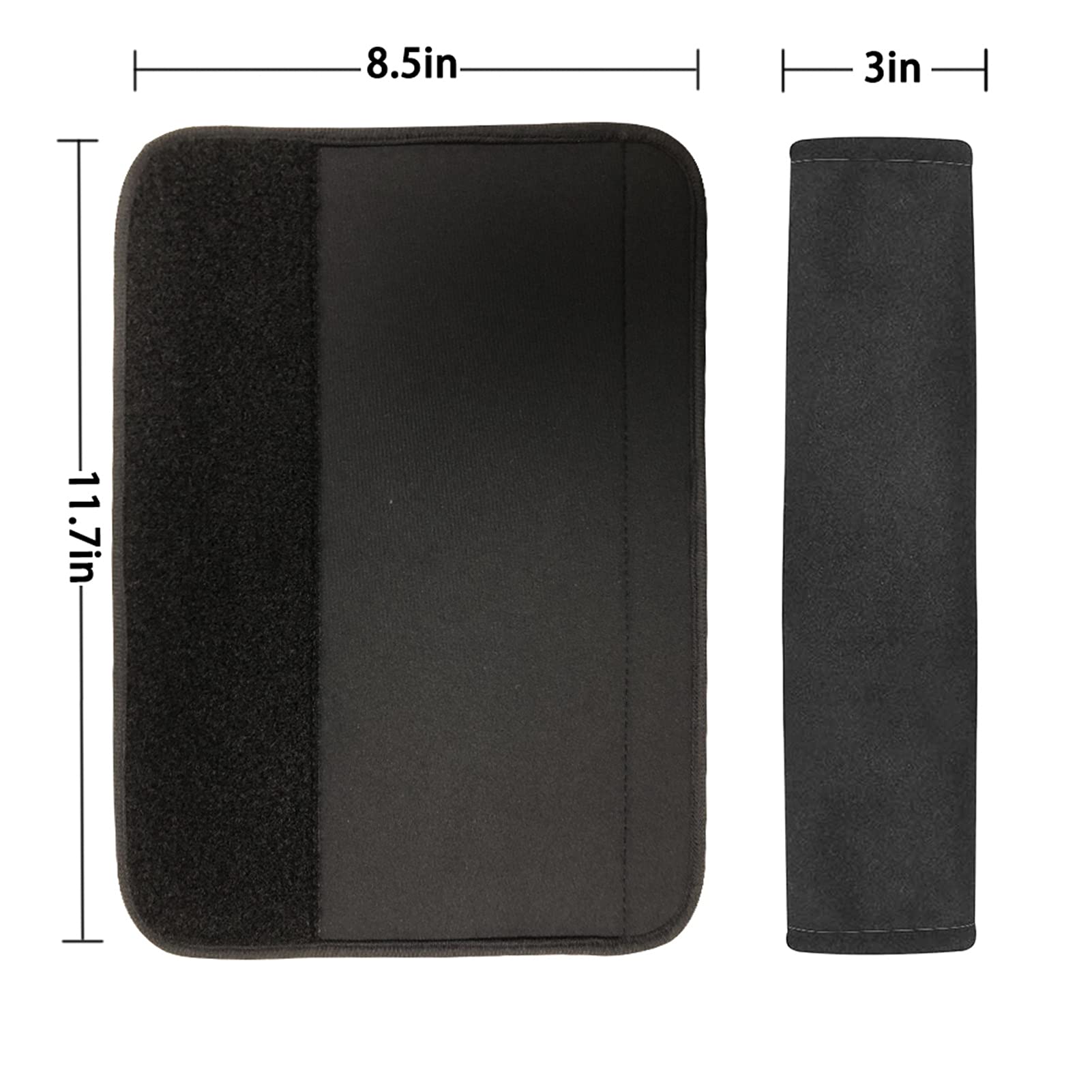 QIZHAOLAN Car Seat Belt Cover Pad 2-Pack Soft Car Safety Seatbelt Strap Shoulder Pad for Adults Children Shoulder Bag Cover Mushroom Butterfly