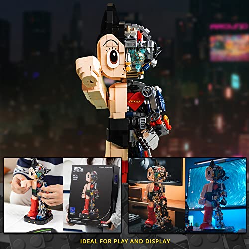 BRICKKK Pantasy Astro Boy Building Kit, Cool Building Sets for Adults, Creative Collectible Build-and-Display Model for Home or Office, Idea Birthday Present for Teens or Surprise Treat (1258Pieces)