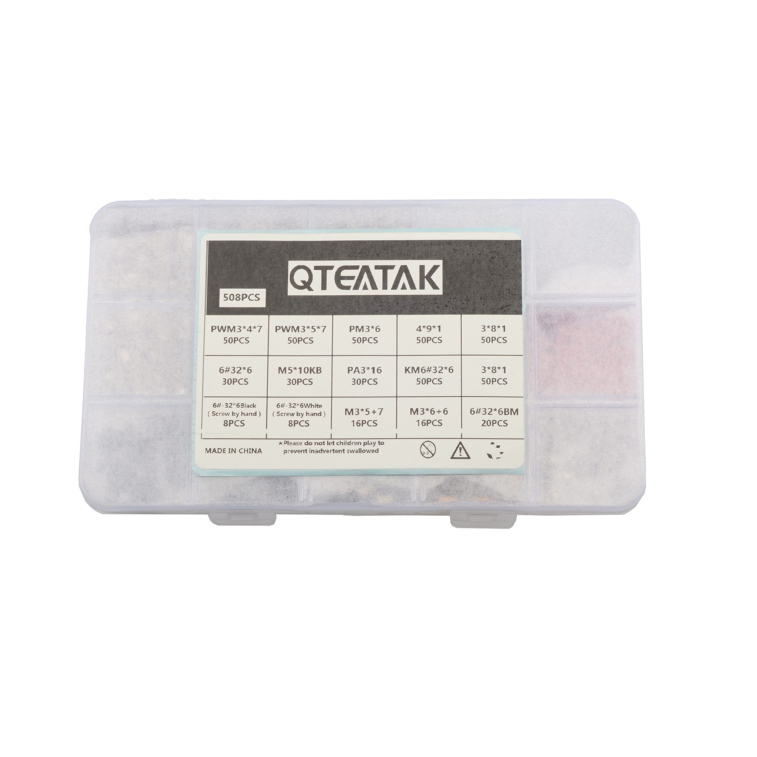 QTEATAK 508 PCS pc Basic Computer Standoffs Set & Screws Kit for Motherboard HDD Hard Drive, Case, Power Card, Graphics, Fan, Chassis, CD-ROM, ATX Case