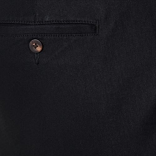 Amazon Essentials Men's Classic-Fit Casual Stretch Khaki Pant, Black, 34W x 32L