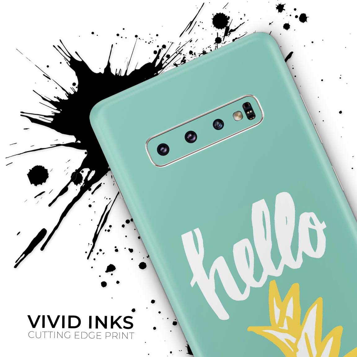 DesignSkinz Well Hello Pineapple Protective Vinyl Decal Wrap Skin Cover Compatible with The Samsung Galaxy S20 (Screen Trim & Back Glass Skin)