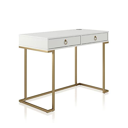 CosmoLiving by Cosmopolitan CosmoLiving Camila, White Writing Desk