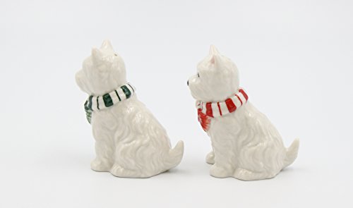 Cosmos Gifts 56579 Western Terrier Westies With Scarf Salt and Pepper Shakers