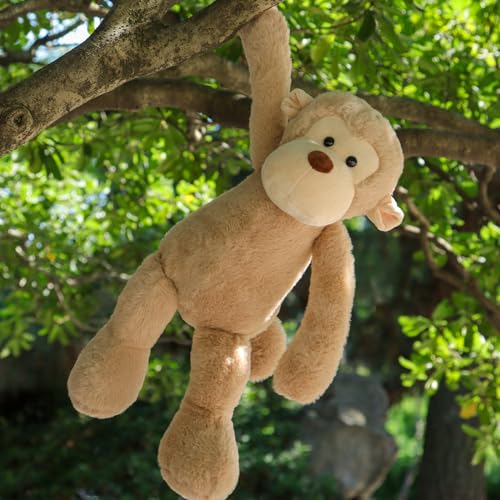 Apricot Lamb Toys Plush Light Brown Monkey Stuffed Animal Soft Cuddly Perfect for Child (Light Brown Monkey,9 Inches)