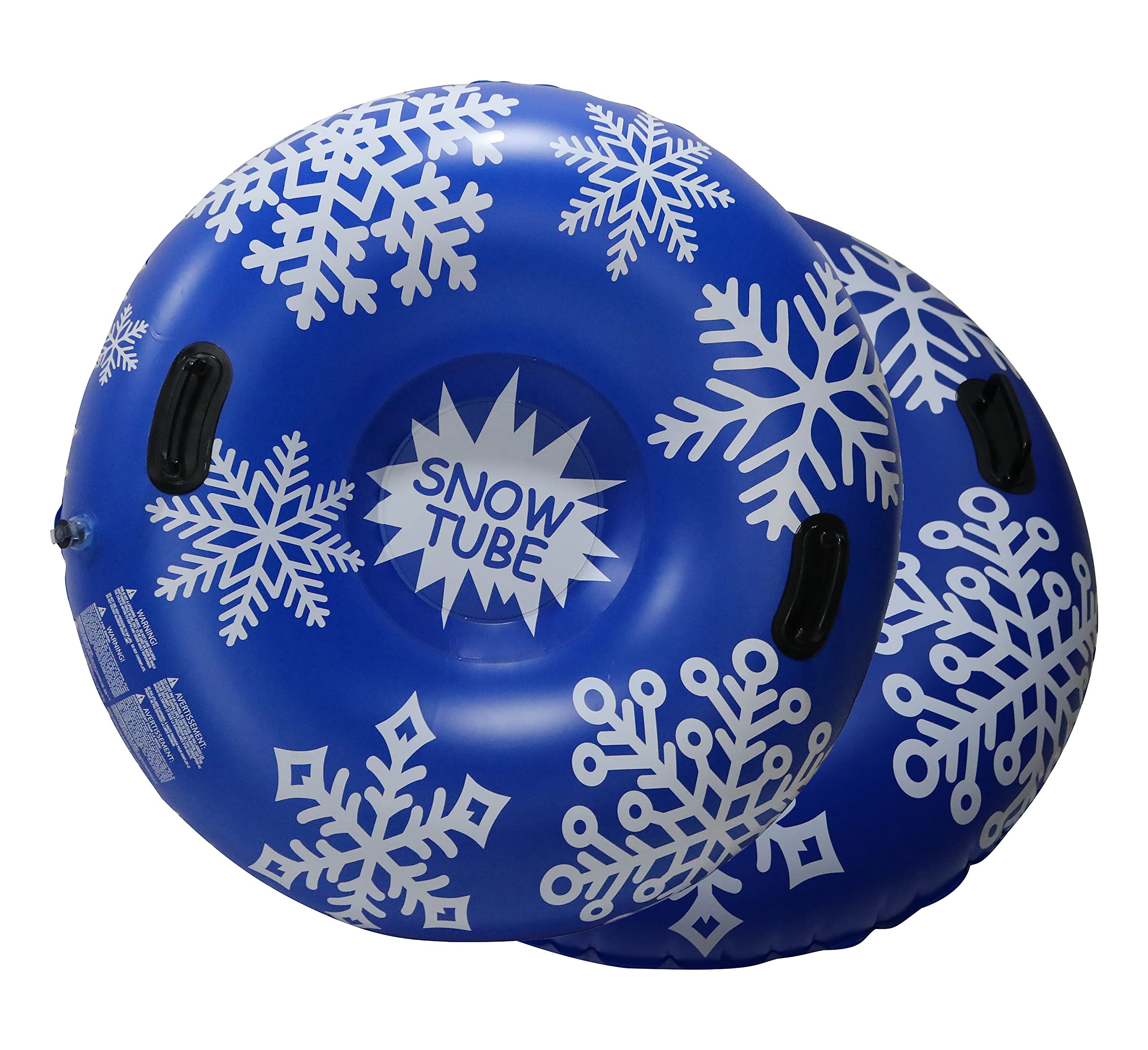 2pc Combo 48 Inches Inflatable Wear-Resistant Antifreeze Snow Tube with Handles
