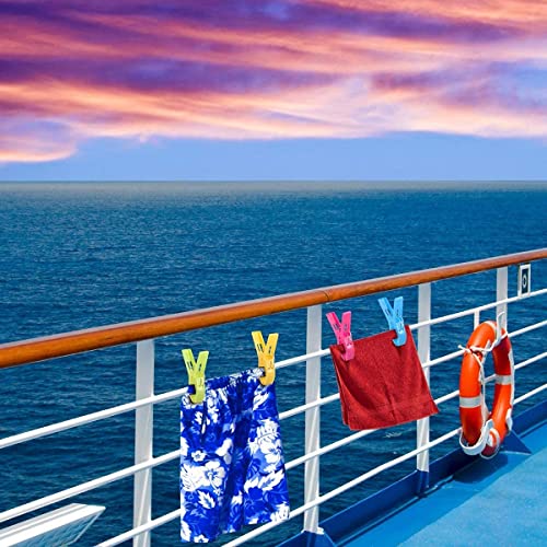 Beach Towel Clips 4.6 inch Big Plastic Clothes Pins Pool Chairs Clothespins for Towels Sheets (Pack of 16)