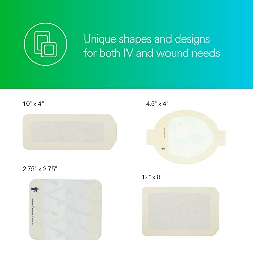 3M™ Tegaderm™ Transparent Film Dressing Frame Style, 1626, 4 in x 4-3/4 in (10 cm x 12 cm), 50/ct 4ct/Case