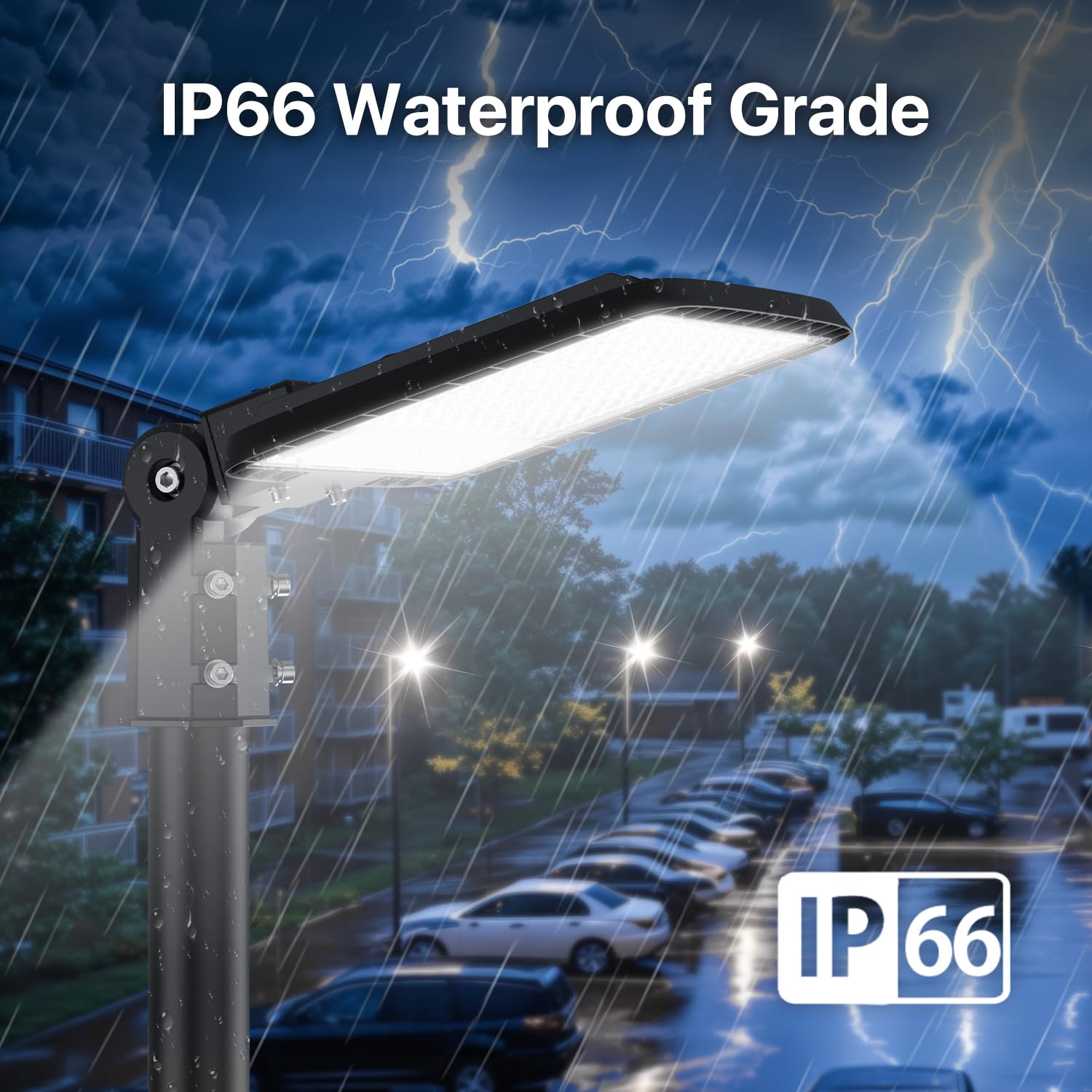 2Pack 200W LED Parking Lot Lighting 30000LM 5000K LED Pole Lights Outdoor with Dusk to Dawn, LED Parking Lot Lights Outdoor Pole Mount-๐ณ๐ฌ๐ฟ๐ ๐ช๐ฎ๐ฟ๐ฟ๐ฎ๐ป๐๐ (Coverage: 55~75Ft at Height:25~35Ft)