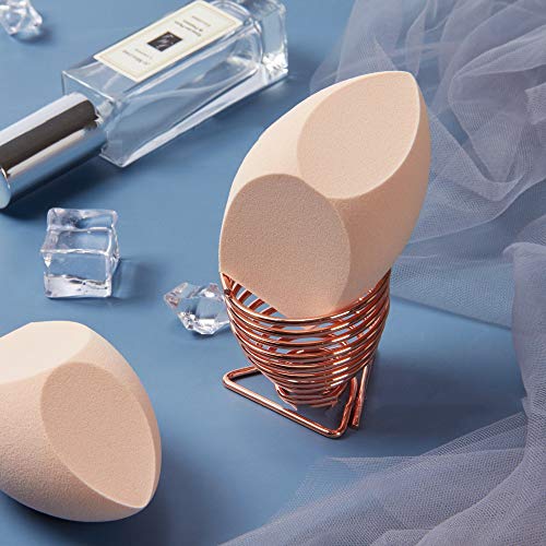 Makeup Sponge Blender & Holder, BIG & SOFT Beauty Makeup Blender Puff Foundation Sponges Set, Applicator Beauty Blending Blenders & Sponge Holder, Concealer Sponge for Liquid Powder Sunscreen (A SET)