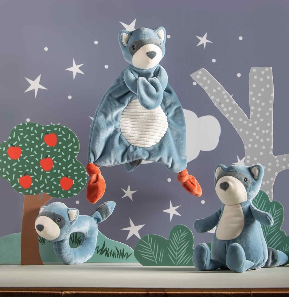Mary Meyer Baby Rattle Leika Infant Soft Toys, 6-Inches, Little Raccoon