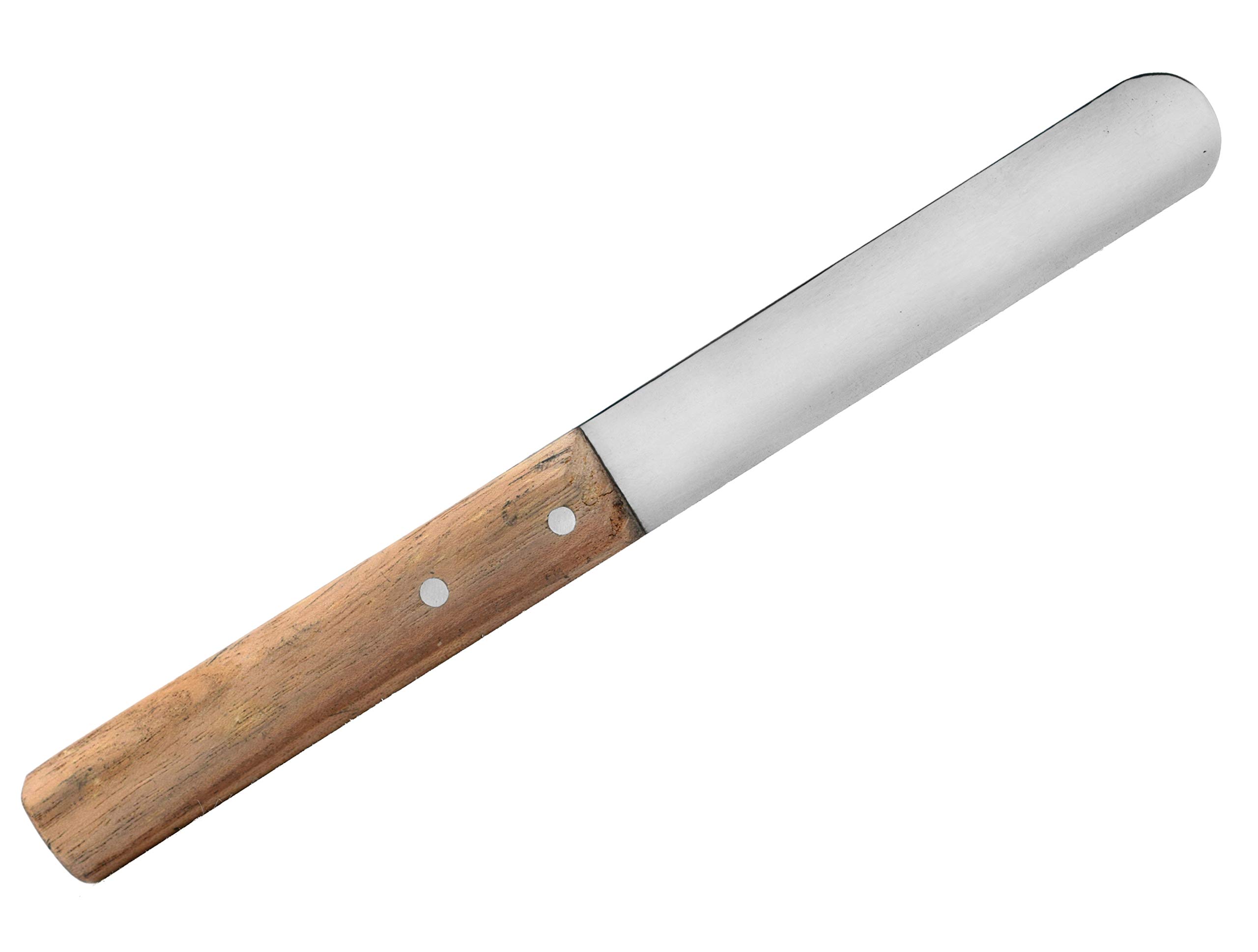 EISCO Palette Knife Spatula, 8" - Wooden Handle Flexible Blade with Parallel Sides- Eisco Labs