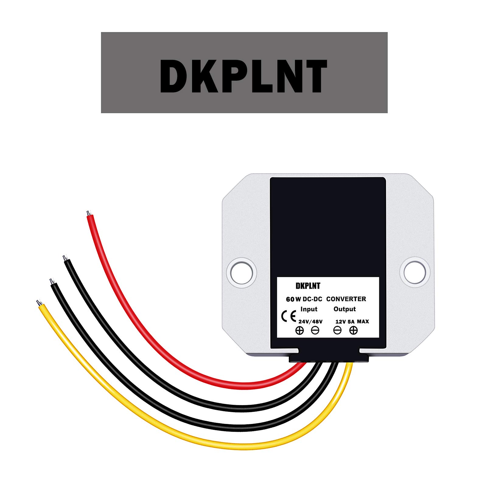 dkplnt 5A 60W 12V Golf Cart 24V 36V 48V to 12V Converter Buck Transformer DC-DC Converter Non-Isolated