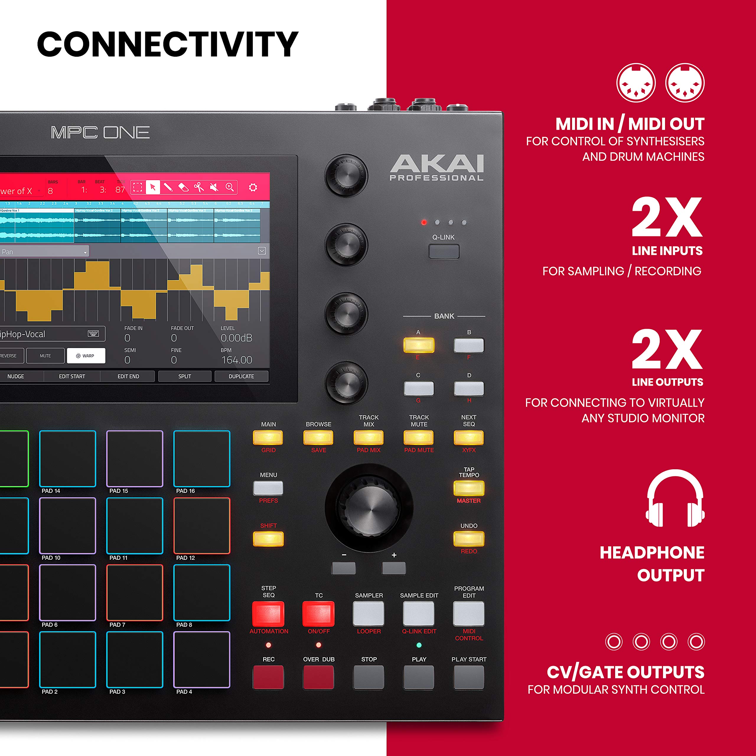 Akai Professional Beat Maker Bundle – MPC One Drum Machine/Sampler and MPK249 MIDI Keyboard Controller