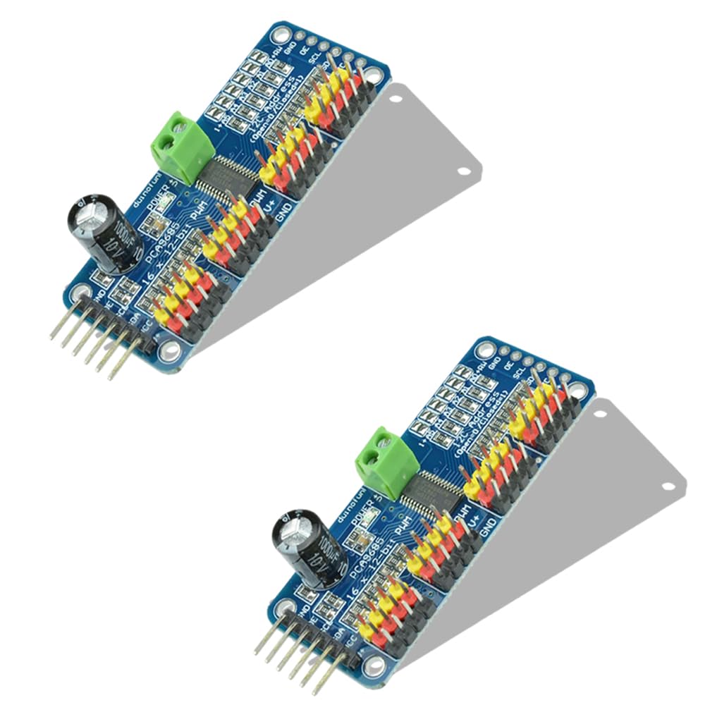 2pcs PCA9685 16 Channel 12 bit PWM Servo Motor Driver IIC Interface Compatible with Arduino Raspberry Pi
