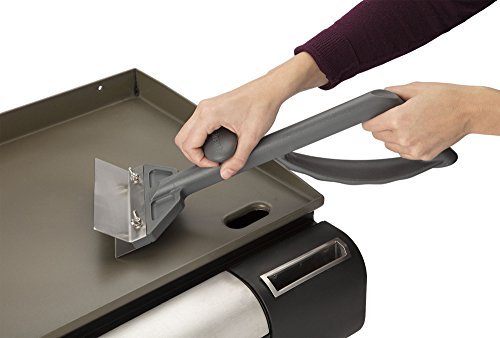 Country Smokers CSGDL0590 The Highland 4-Burner Portable Griddle, Large, Black & Cuisinart CCB-500 Griddle Scraper, Six-inch wide stainless steel blade