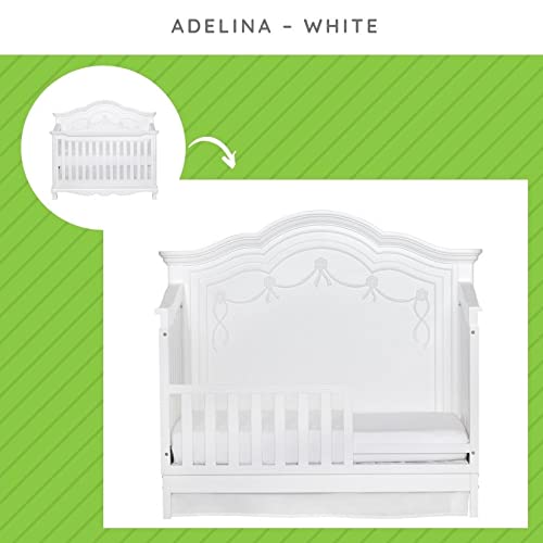 CC KITS Toddler Bed Safety Guard Rail for Baby Cache Cribs (White)