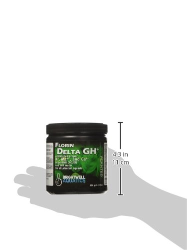 Brightwell Aquatics 'Florin Delta GH+ - Establishes Mineral Balance in Purified or Soft Water for Freshwater Planted Aquariums, 500-g