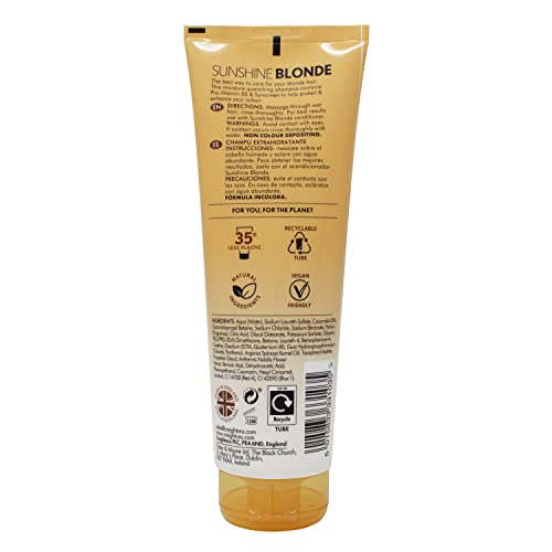 Creightons Sunshine Blonde Extra Moisturising Shampoo (250ml) - With argan & chamomile. Rehydrates, brightens & enhances natural & colour treated blondes.