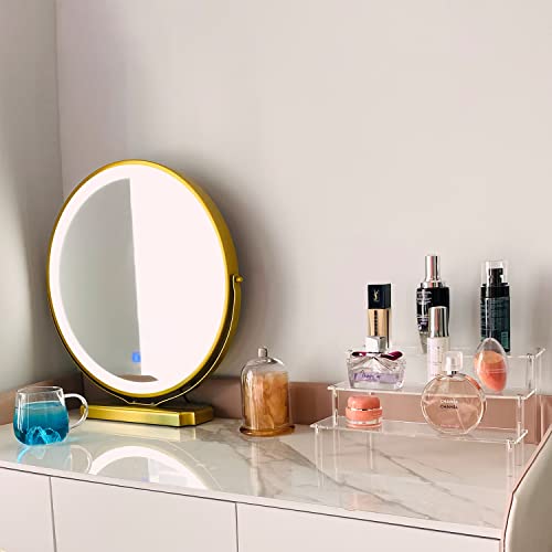 Acrylic Riser Display Stand Shelf Clear 3 Tier Display Shelves Compatible with F-Pops Figures Cupcake Stand Food Dessert Holder Collections Cosmetic Perfume Organizer Product Tabletop Use (12"X 8"X 6")