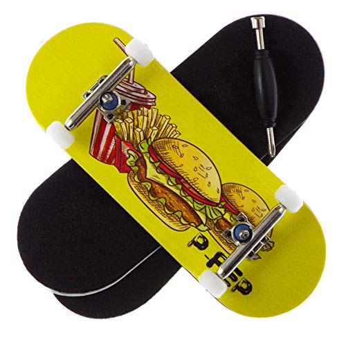 P-REP Cheeseburger Cheeseburger - Solid Performance Complete Wooden Fingerboard (Chromite, 34mm x 97mm)