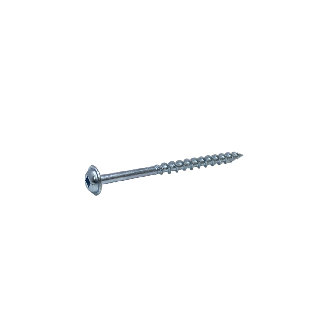 Massca Pocket-Hole Screw Self-Tapping Zinc Plated Screw – 1”, 1-1/4” Fine-Thread & 1”, 1-1/4”, 1-1/2”, 2”, 2-1/2” Coarse-Thread Washer Head Wood Screws. (2-1/2" Coarse)