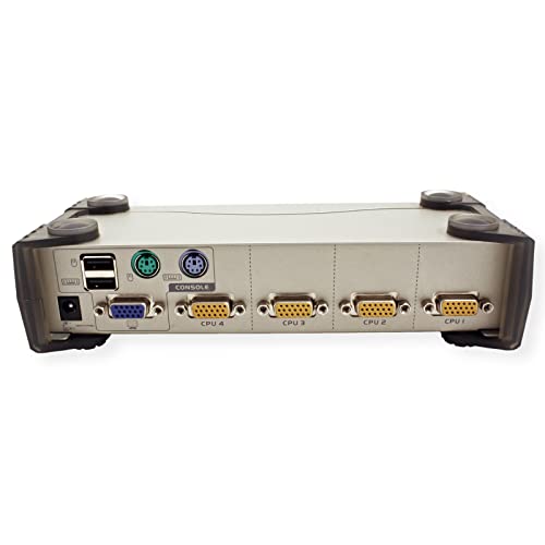 ATEN CS84U 4-Port PS/2-USB KVM VGA Switch - Control up to 4 VGA Computers for Windows, Linux, Mac, and Sun