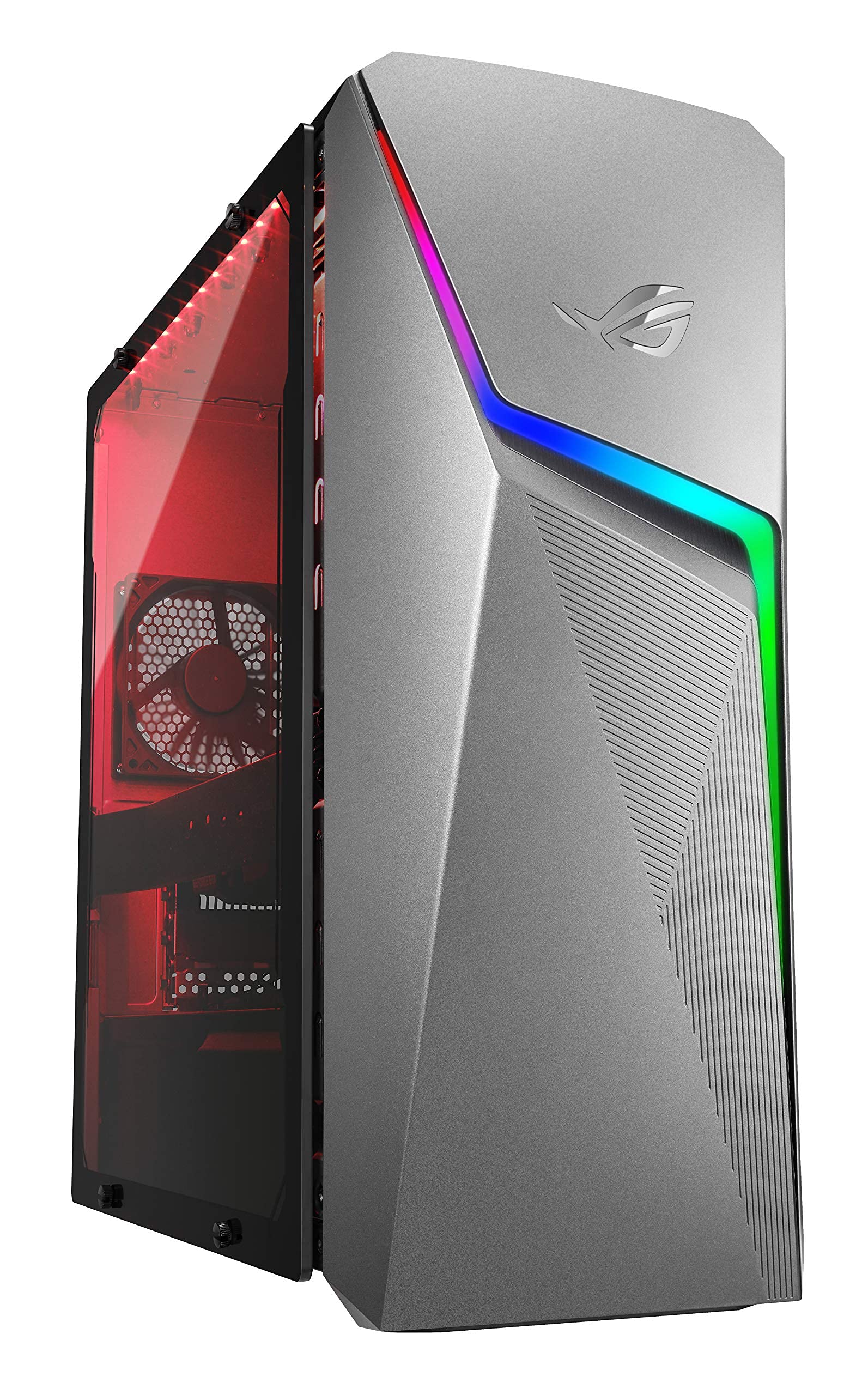 ROG Strix GL10DH Gaming Desktop PC, AMD Ryzen 5 3400G, GeForce GTX 1650, 8GB DDR4 RAM, 512GB PCIe SSD, Wi-Fi 5, Windows 10 Home, GL10DH-PH552 (Renewed)